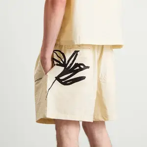 MKI MIYUKI ZOKU Washed Ink Flower Shorts Presented By