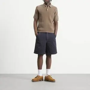 Norse Projects Anholt Cotton Crepe Polo - Walnut