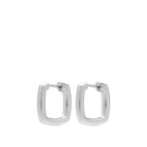 Tom Wood Frame Hoop Earrings Small - Silver