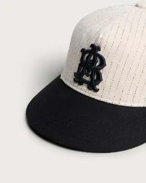 ABOUT:BLANK Monogram Pinstripe Cap
