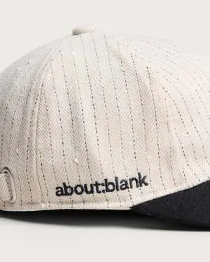 ABOUT:BLANK Monogram Pinstripe Cap
