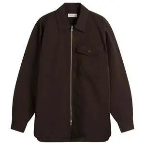 Dries Van Noten Overdyed Double Weave Cotton Shirt Jacket