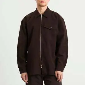 Dries Van Noten Overdyed Double Weave Cotton Shirt Jacket