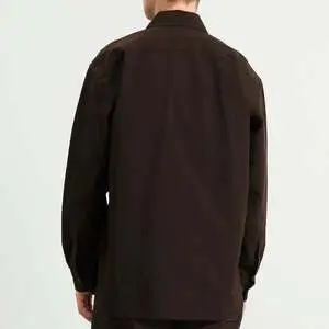 Dries Van Noten Overdyed Double Weave Cotton Shirt Jacket