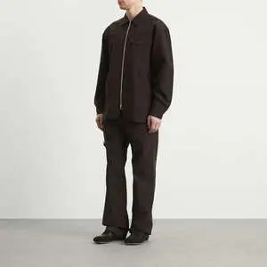Dries Van Noten Overdyed Double Weave Cotton Shirt Jacket