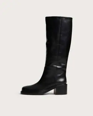 AeydĒ Taito Block Heel Boots - Black