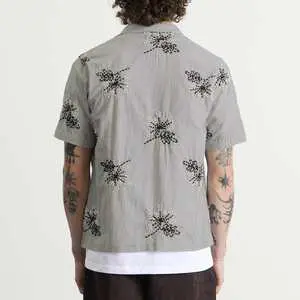 Universal Works Hand Embroidered Stripe Road Shirt