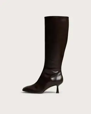 AeydĒ Catherine Knee High Boots - Moka