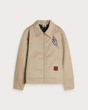 ICECREAM Cone Embellished Work Jacket - Beige