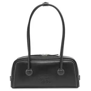 MARGESHERWOOD Soft Boston Ew Bag - Black Plain
