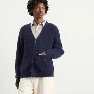 BOUND Parker Alpaca Cardigan - Navy