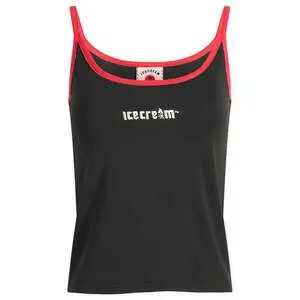 ICECREAM Soft Serve Contrast Vest Top - Black