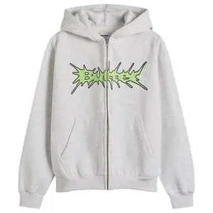 BUTTER GOODS Nail Logo Zip Hoodie - Ash