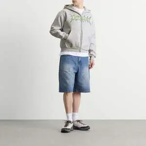 BUTTER GOODS Nail Logo Zip Hoodie