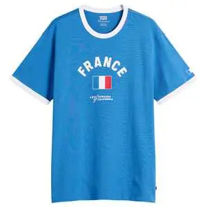 LEVI'S France Retro Ringer T-shirt - Blue