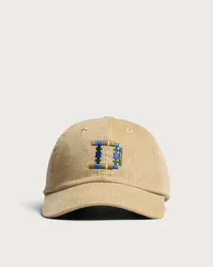 DRAKE'S D 1977 Cord Baseball Cap - Stone