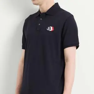 Moncler Cotton Pique Logo Polo