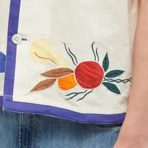 BODE Applique Fruit Bunch Vacation Shirt
