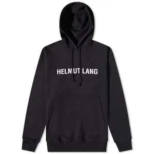 Helmut Lang Core Logo Popover Hoody - Black