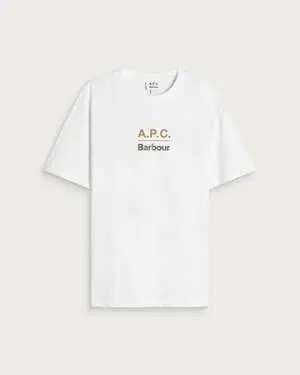 Barbour X A.p.c. Logo T-shirt - White