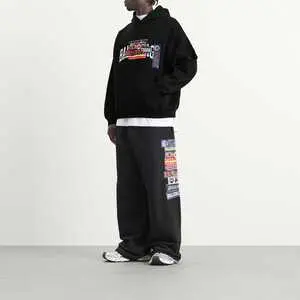 Balenciaga Bumper Sticker Regular Fit Hoodie