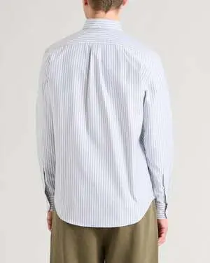 Portuguese Flannel Belavista Stripe Button Down Oxford Shirt
