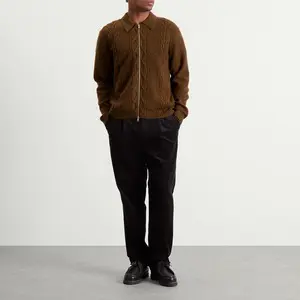 WAX LONDON Friar Zip Knit Jacket
