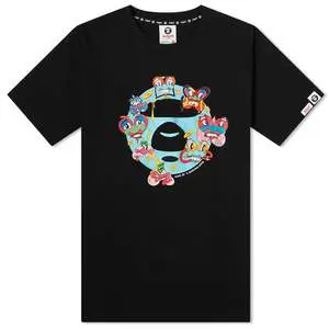AAPE BY *A BATHING APE X Eric Inkala Moon Head T-shirt - Black
