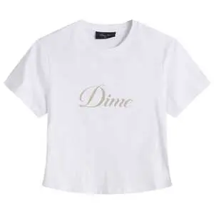 DIME Cursive T-shirt - White