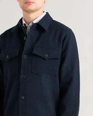 Portuguese Flannel Wool Field Tweed Overshirt