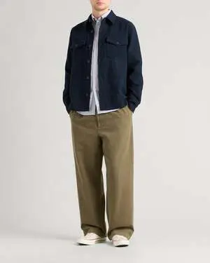 Portuguese Flannel Wool Field Tweed Overshirt