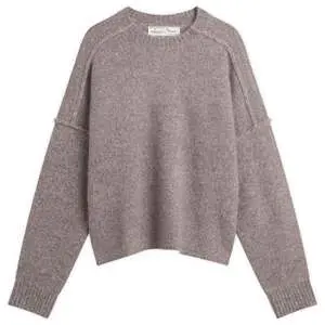 ABOUT:BLANK Exposed Mock Neck Jumper - Biscuit
