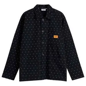 SERVICE WORKS Polka Dot Chore Shirt Jacket - Navy