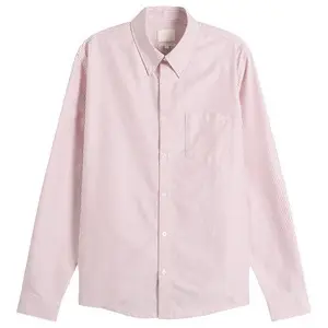 A.p.c. Button Down Stripe Shirt - Red