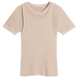 Acne Studios Kred Thin Ribs Layered T-shirt