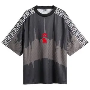 UMBRO BY SLAM JAM History Tape Kit Jersey T-shirt - Black/red/anthracite