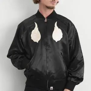 A BATHING APE Skeleton Logo Souvenir Jacket