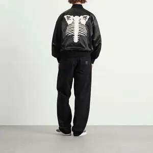 A BATHING APE Skeleton Logo Souvenir Jacket
