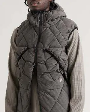 ROA Nuna 800 Fill Power Pinstriped Down Vest Jacket