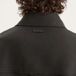 AMI Paris Boiled Wool Gabardine Button-down Jacket