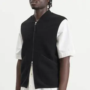 Universal Works Wool Fleece Zip Waistcoat Jacket