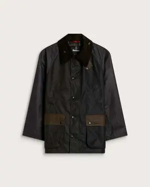 Barbour Patchwork Os Bedale Wax Jacket - Sage Multi