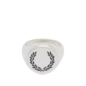 Fred Perry Laurel Wreath Signet Ring - Silver