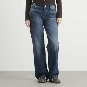 PEACHY DEN Goldie Wide Leg Jeans