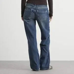 PEACHY DEN Goldie Wide Leg Jeans