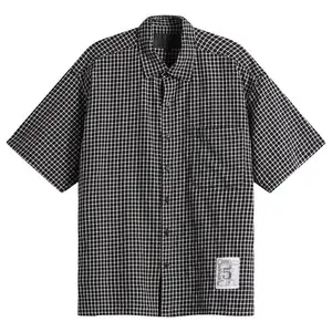 NEIGHBORHOOD Bw Check Shorts Sleeve Shirt - Black