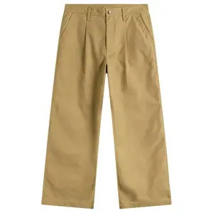 BOUND Wide Pleated Cotton Trousers - Camel