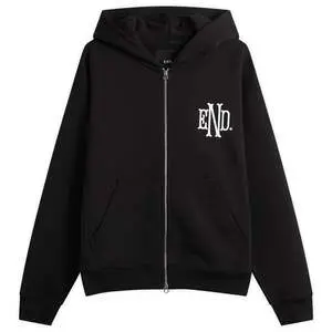 END. Gargoyle Chaser Zip Hoodie - Black
