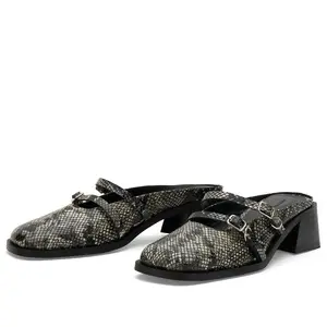 JUSTINE CLENQUET Andie Python Mules