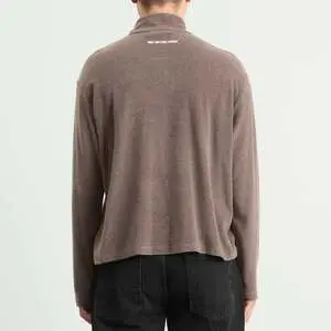 MKI MIYUKI ZOKU Towelling Quarter Zip Sweatshirt
